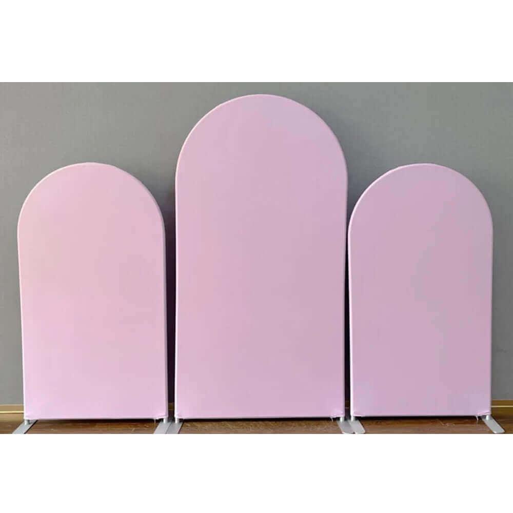Light Pink Arch Backdrop Double-sided Cover Custom Baby Shower Arch Ba