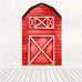 Red Farm Barn Shape Arch Wall Background Frame Set Wedding Backdrop St ...